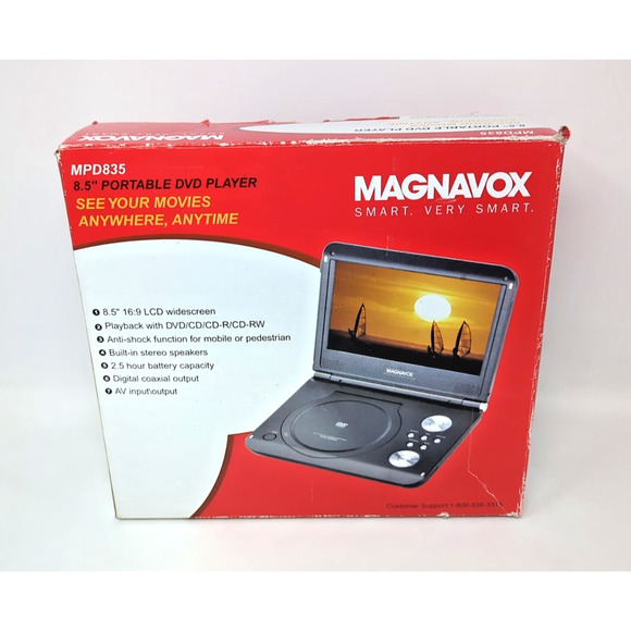 Magnavox | Other | Magnavox Mpd835 Portable Dvd Player 85 Battery ...